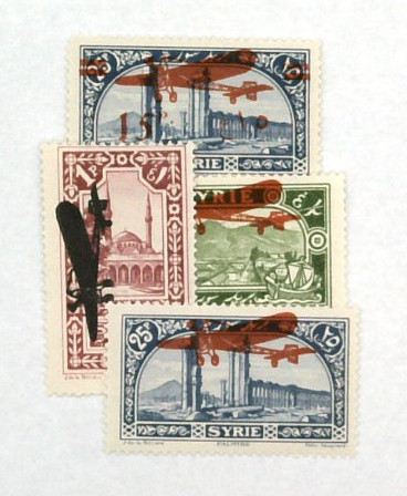 C34-37 - 1929 Syria - Mystic Stamp Company