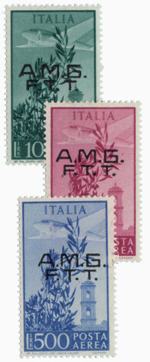 C13-15 - 1948 Italy - Trieste - Mystic Stamp Company