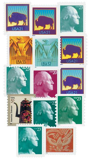 3467//3646 - 2001-02 Symbols of America, Set of 14 Stamps - Mystic ...