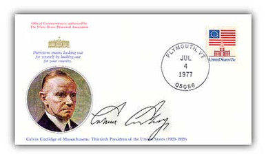 96118 - 1977 Calvin Coolidge Commemorative Cover - Mystic Stamp Company