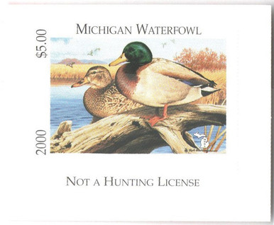 SDMI25 - 2000 Michigan State Duck Stamp - Mystic Stamp Company