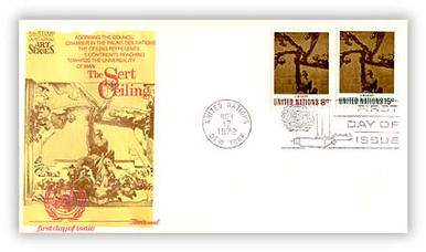 8A233P - 1972 8c/15c Sert Ceiling - Mystic Stamp Company