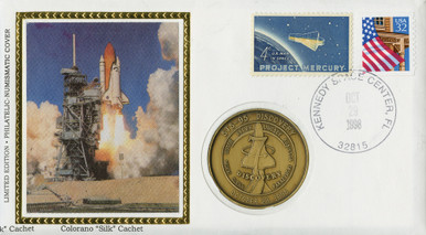 STS95M - 1998 Commemorative STS-95 Lauch Cover with Official Medal ...