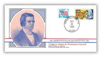 97480 - 1989 Congress Names Its Postmaster General - Mystic Stamp Company