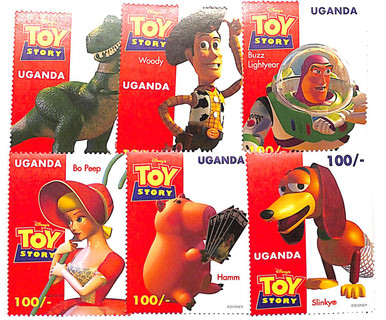 1479a-f - 1997 Uganda - Mystic Stamp Company