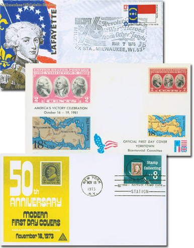 M542 - Special Event Covers, Set of 25 - Mystic Stamp Company