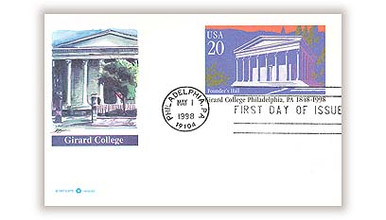 UX292 - 1998 20c Girard College, Philadelphia, PA, First Day Issue ...