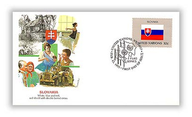 7267916 - 1998 UN Flag-Slovakia - Mystic Stamp Company