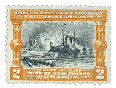 PH394 - 1935 2p Battle of Manila Bay, Bister Brown & Black, Philippine ...