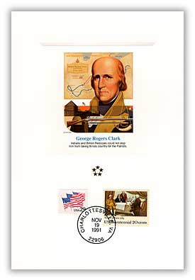 47019A - 1991 AGMH George Clark Proofcard Only - Mystic Stamp Company