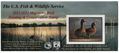 RW78b - 2011 $15.00 Federal Duck Stamp - White-Fronted Geese, Souvenir ...