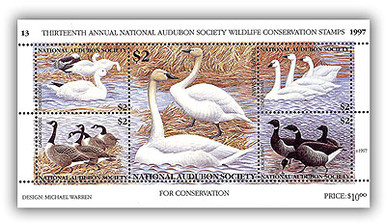 59547 - 1997 Audubon Stamp Sheetlet - Mystic Stamp Company