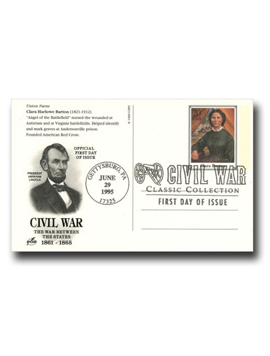 UX202 - 1995 20c Civil War, Clara Barton, First Day Issue Postal Card ...