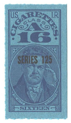 TA403a - 1955, 16 Cigarette Tax Revenue Stamps - Class A, Series 125 ...