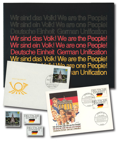 57996 - 1990 German Reunification Stamps & Covers with Presentation ...