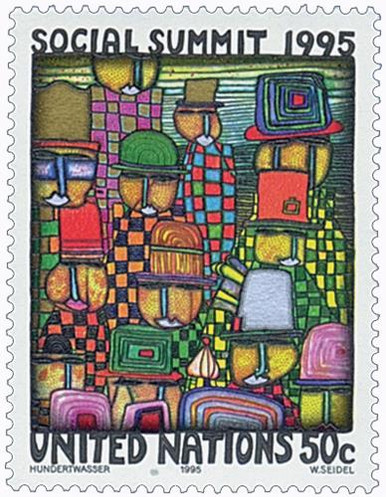 UN656 - 1995 Social Summit - Mystic Stamp Company