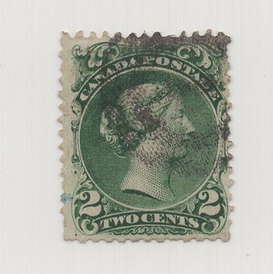 24a - 1868 Canada - Mystic Stamp Company