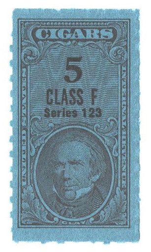TC2478a - 1953, 5 Cigar Revenue Tax Stamps - Class F, Series 123 ...
