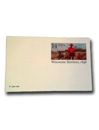 UX113 - 1986 14c Wisconsin Territory, Postal Card - Mystic Stamp Company