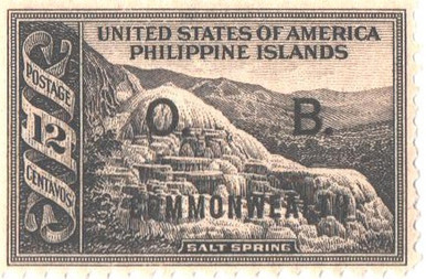 PHO32 - 1938-40 12c Philippine Islands Official Stamp, Salt Spring ...