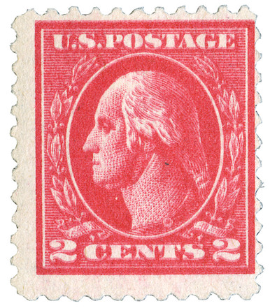 528Be - 1920 2c Washington, Carmine, Offset Printing, Unwatermarked ...