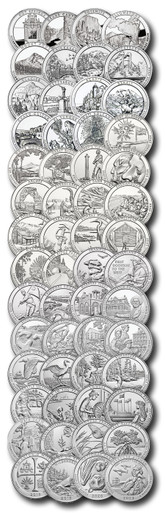 MCN032 - 2010-21 Complete U.S. America the Beautiful State Quarters ...