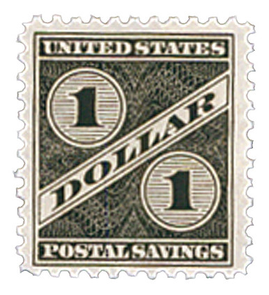 PS10 - 1940 $1 Postal Savings, Gray Black - Mystic Stamp Company