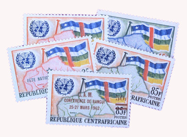 14-18 - 1961-62 Central African Republic - Mystic Stamp Company