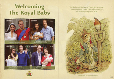 M12406 - 2018 $250 Welcoming the Royal Baby: Illustration by Beatrix ...