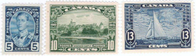 214-16 - 1935 Canada - Mystic Stamp Company