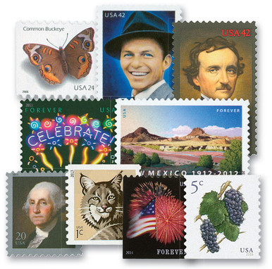 M12435 - SAVE $39 Get 40 Mint US Stamps 2006-2017 - Mystic Stamp Company