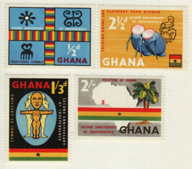 42-45 - 1959 Ghana - Mystic Stamp Company