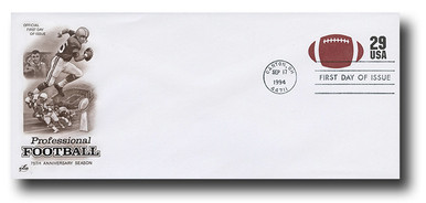 U631 - 1994 29c Football, Stamped Envelope, First Day Cover - Mystic ...
