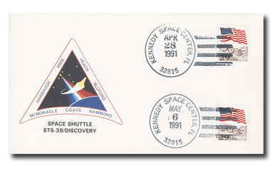STS39 - STS-39 Launch & Return Cover - Mystic Stamp Company