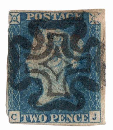 BLUE2xx - 1840 2 Pence Blue, 2-3 Margin with Presentation Folder ...