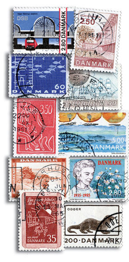 M4193 - Denmark, 150 Different Stamps, Large - Mystic Stamp Company