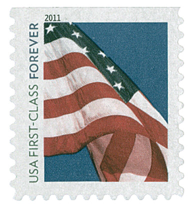 4519 - 2011 First-Class Forever Stamp - Flag Forever, ATM bklt - Mystic ...