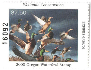 SDOR24 - 2000 Oregon State Duck Stamp - Mystic Stamp Company