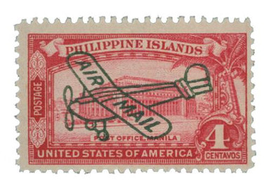PHC47 - 1933 4c Philippine Islands Airmail, Manila Post Office,, Rose ...