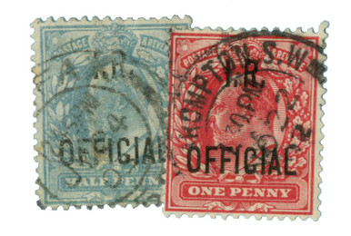 O19-20 - 1902 Great Britain - Mystic Stamp Company
