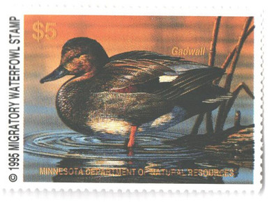 SDMN19 - 1995 Minnesota State Duck Stamp - Mystic Stamp Company