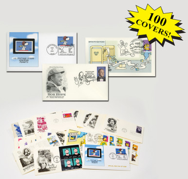 MCV021 - 2000s First Day Covers, Collection of 100 - Mystic Stamp Company
