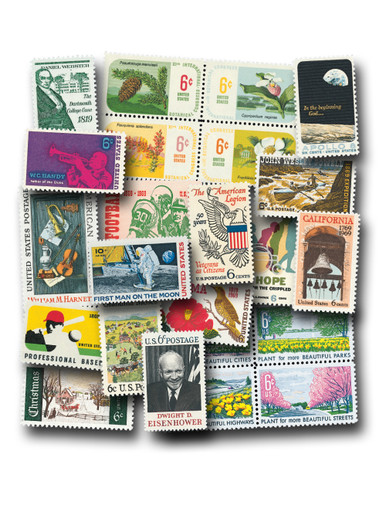 MUS098 - SAVE over 50% 1969 US Stamps - Mystic Stamp Company