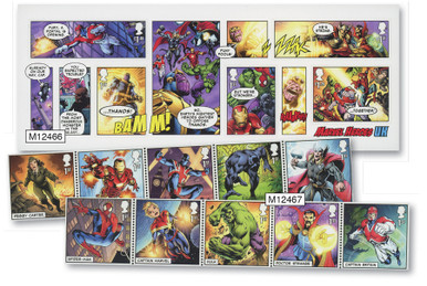 M12476 - 2019 Marvel Comic Characters, Mint, 15 Stamps, Great Britain ...