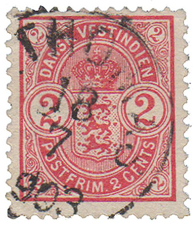 DWI29 - 1903 2c Carmine, Danish West Indies - Mystic Stamp Company