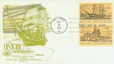 1441/43 - 1971 8c Historic Preservation: Morgan & Mission First Day ...