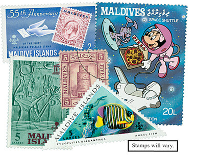 M4765 - Maldive Islands, 150 Different Stamps - Mystic Stamp Company