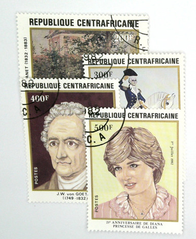 517-19 - 1982 Central African Republic - Mystic Stamp Company