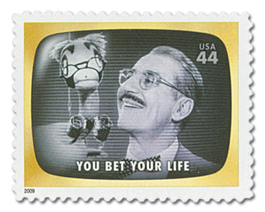 4414h - 2009 44c Early TV Memories: You Bet Your Life - Mystic Stamp ...