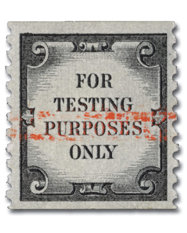 MA1897 - 1962-86 #TD107b, Perf. 9.75, For Testing Purposes Only Coil ...